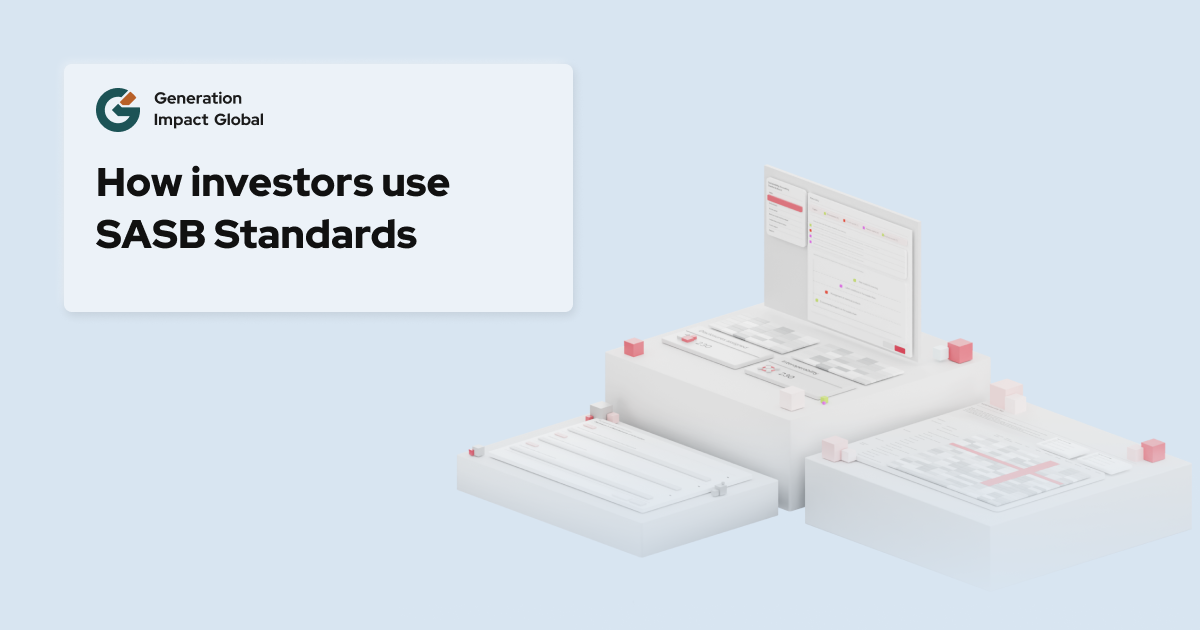 SASB for investors | Generation Impact Global